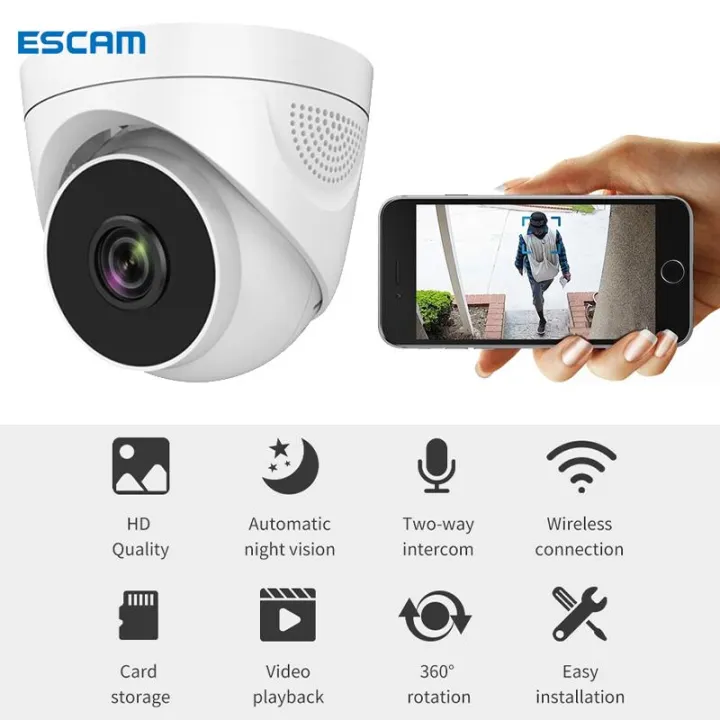 ESCAM A5 Wifi CCTV Camera HD 1080P Mini WiFi IP Surveillance Camera ...