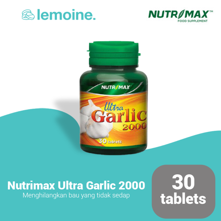NUTRIMAX ULTRA GARLIC 30 TABLET SUPLEMEN ANTI HIPERTENSI | Lazada Indonesia