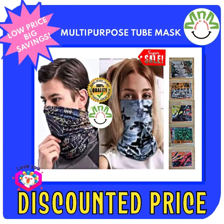 [MnM] Multipurpose Tube Mask (Multi colored and designs for Unisex ...