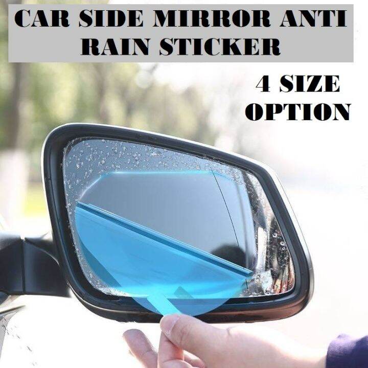 2Pcs Car Side Mirror Gass Protector Rear View Anti Rain Sticker Car ...