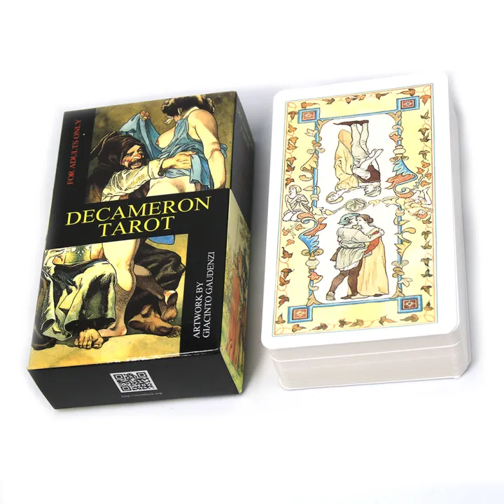 78pcs Decameron Tarot Cards Full English Classic Imaginative Oracle Divination Fat Game | Lazada PH