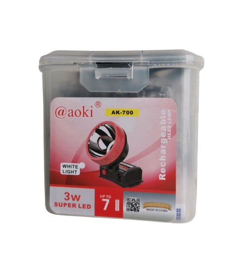 Senter Kepala Rechargeable Headlamp AK-700 3Watt 3wat 3W AOKI Head Lamp ...