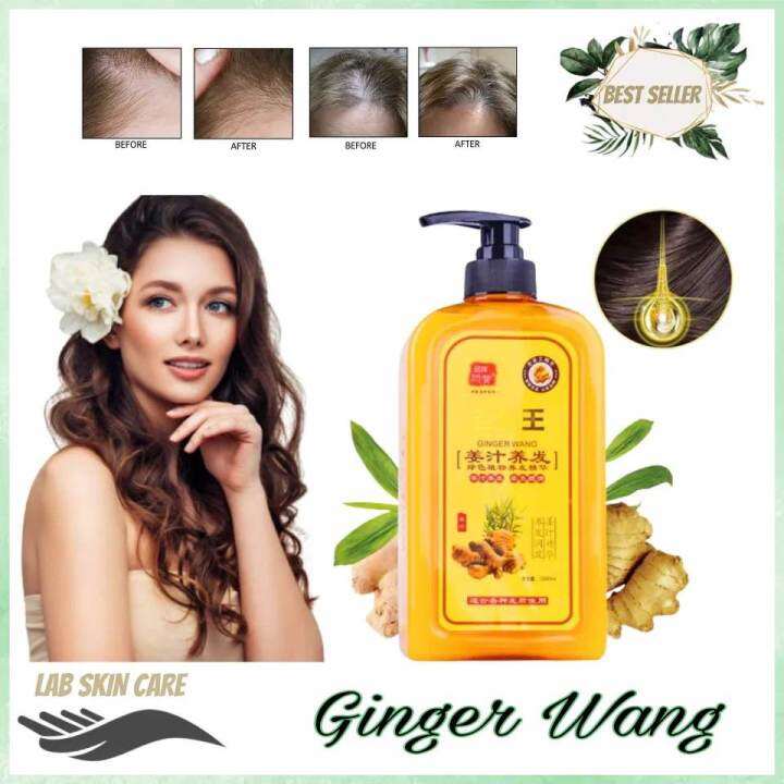 100% Original Natural Ginger Shampoo for Hair Loss Herbal Ginger ...