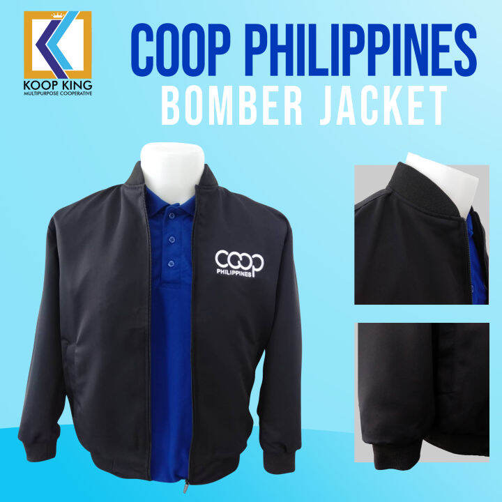 Bomber Jacket with Coop Philippines/ Coop Phil/ Type of Print ...