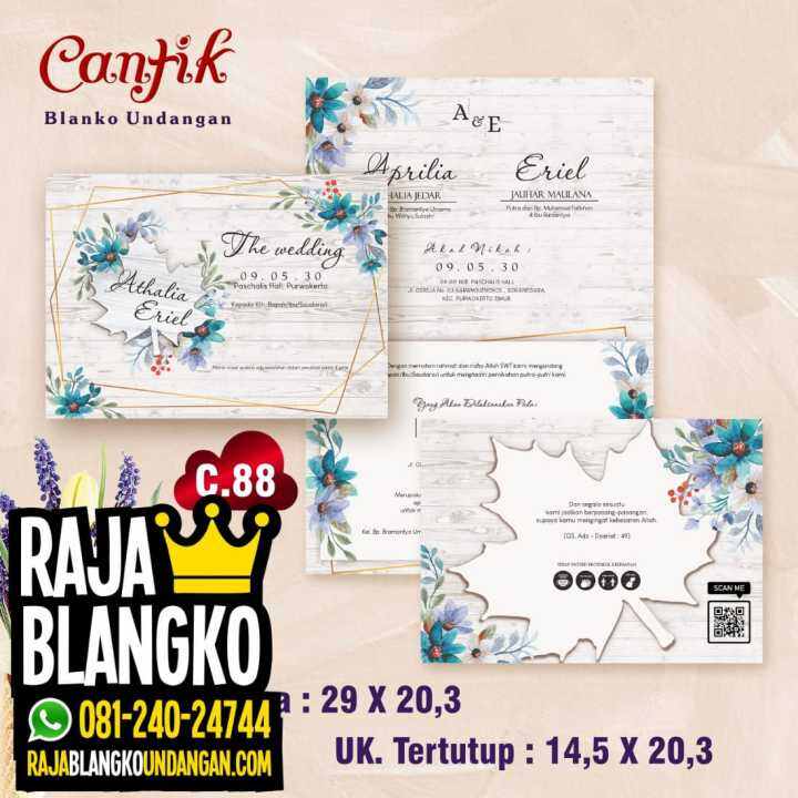 BLANGKO UNDANGAN MURAH CANTIK 88 | RAJA UNDANGAN | Lazada Indonesia
