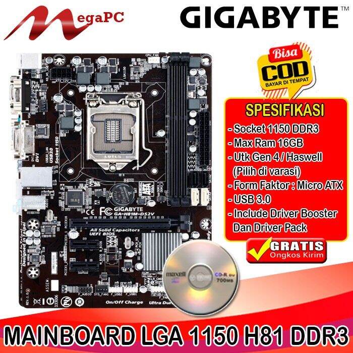 Motherboard LGA 1150 H81 gigabyte Ddr3 | Lazada Indonesia
