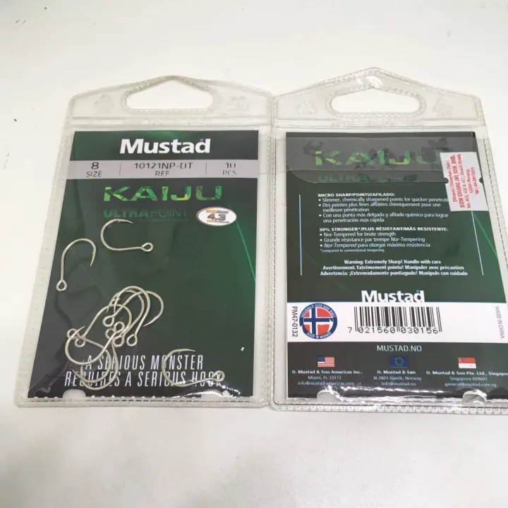 Mustad KAIJU ULTRAPOINT INLINE SINGLE FISHING HOOK SIZE 8 | Lazada