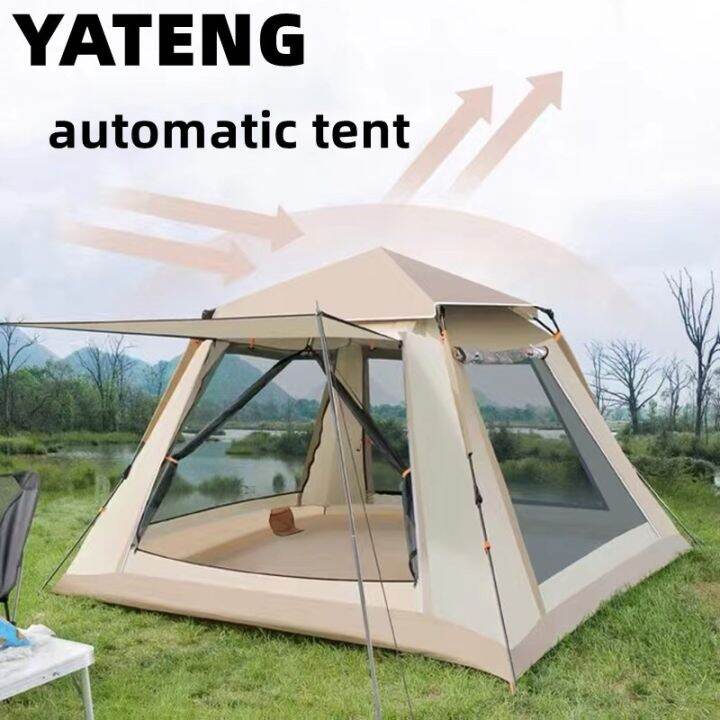 hottest sellduygmpx083 Outdoor waterproof Camping retractable tent 4-6 ...