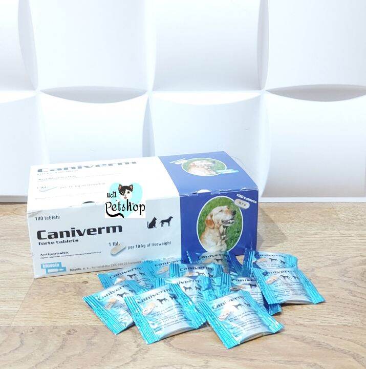 Caniverm Obat Cacing Kucing Anjing (1 Tablet) | Lazada Indonesia