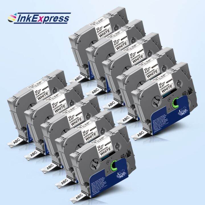 10PK Labels For Brother 231 Label Tape Laminated Tape 12mm For Brother ...