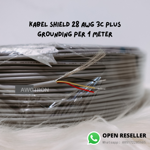 KABEL SHIELD 28 AWG 3C PLUS GROUNDING PER 1 METER | Lazada Indonesia