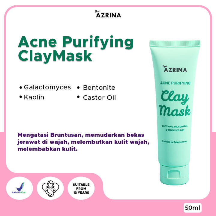 Azrina Acne Purifying Clay Mask | Lazada Indonesia