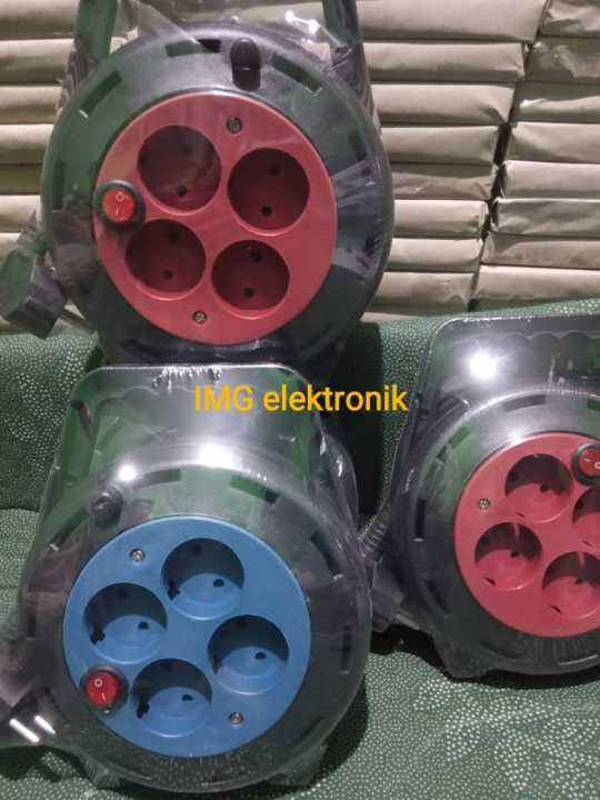 Sparta Kabel ROLL Listrik 10 METER FULL Stop Kontak Listrik 4 Lubang ...