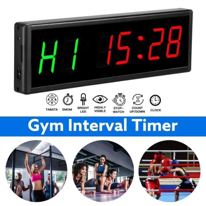 2.3" Programmable LED Interval Timer Countdown Clock Stopwatch With ...