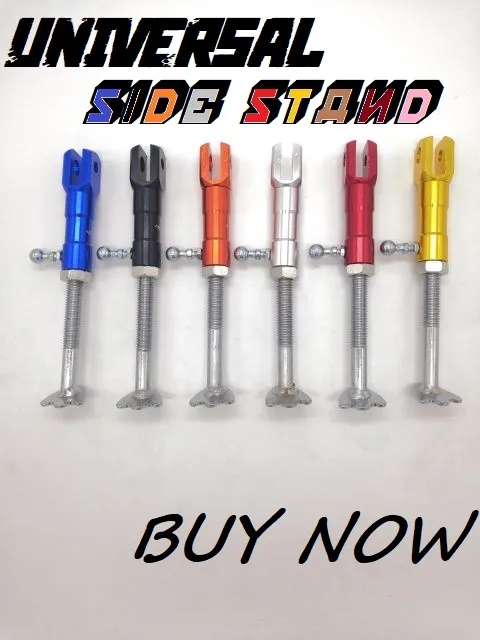 Motorcycle Parts Accessories Side Stand Adjustable Universal Full Alloy ...