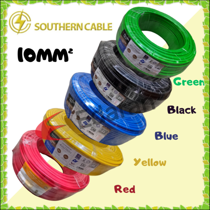 10MM² SOUTHERN CABLE INSULATED PVC 100% PURE COPPER CABLE (SIRIM ...