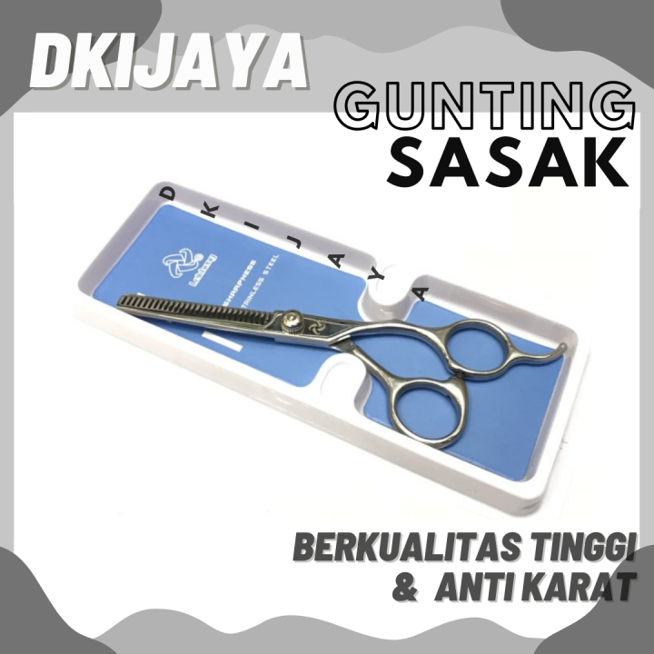 Gunting SASAK Potong Rambut Stainless Steel Berkualitas Merek Leicheng ...