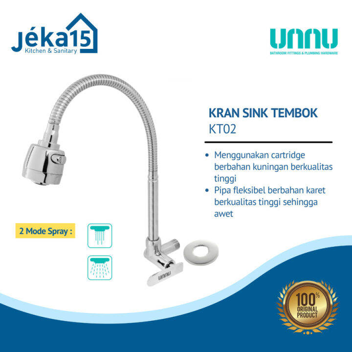 UNNU KT02 KRAN SINK FLEXIBLE | KRAN DAPUR | Lazada Indonesia