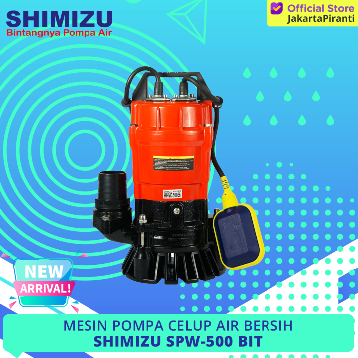 Mesin Pompa Celup Air Bersih Otomatis Submersible Pump Shimizu SPW-500 BIT | Lazada Indonesia
