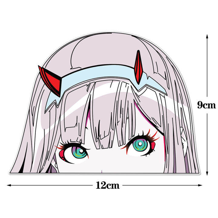 Jdm Animated Sticker Car Rearview Mirror Body Scratch Two-dimensional ...