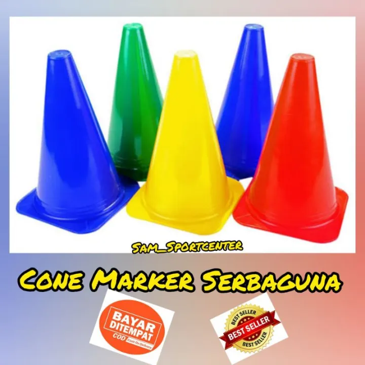 CONE MARKER KRUCUT / PERALATAN LATIHAN OLAHRAGA SERBAGUNA | Lazada ...