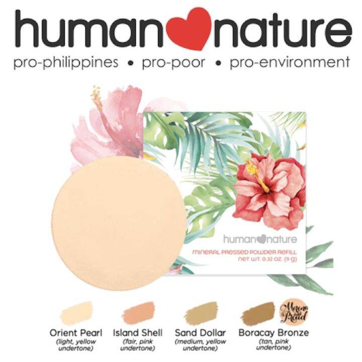 Human Nature Mineral Pressed Powder Refill Puff includef | Lazada PH