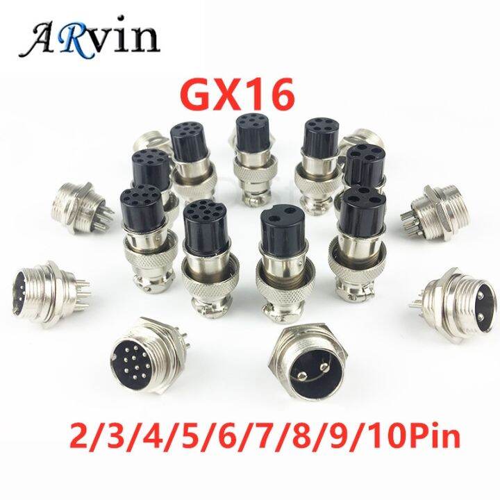 1set GX16-2/3/4/5/6/7/8/9/10 Pin Male Female 16mm Wire M16 GX16 ...
