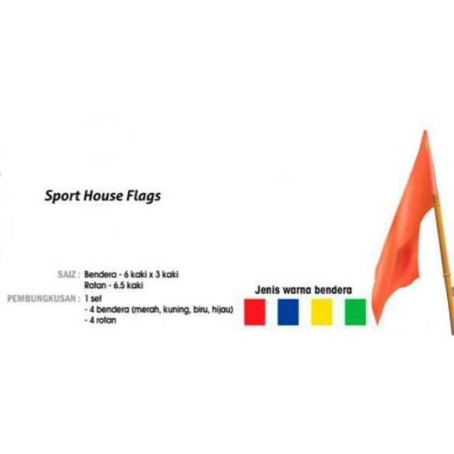 Sport House Flags Bendera Rumah Sukan Lazada