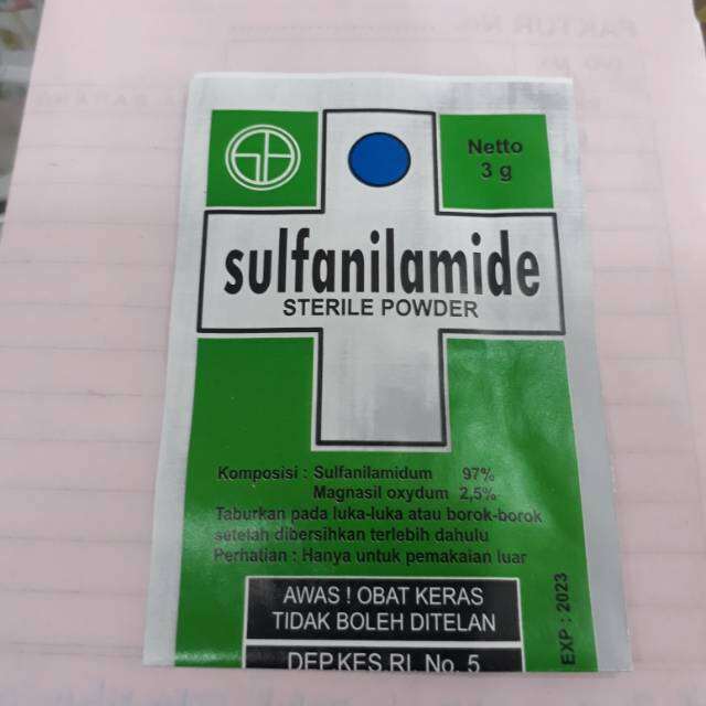 SULFANILAMIDE SULFANILAMIT OBAT KORENG PENGERING LUKA-Serbuk pengering ...
