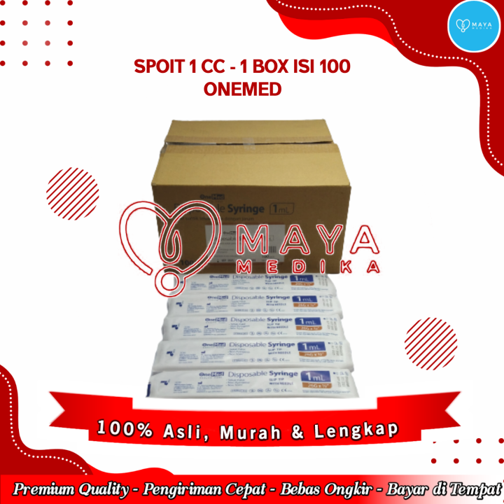 Spoit 1 cc 1 Box Isi 100 OneMed | Lazada Indonesia