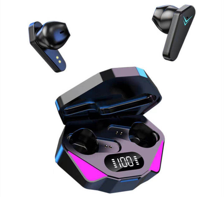 บลูทูธ 5.1 TWS X15 หูฟังสเตอริโอแบบ Latency ต่ำหูฟังเกมฟังสลับโหมดเกม ...