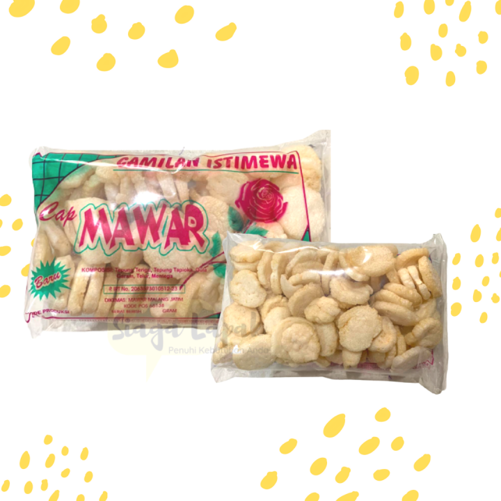 Kemplang Kerupuk Tenggiri Bulat Mini Khas Palembang Cap Mawar 85 gram ...