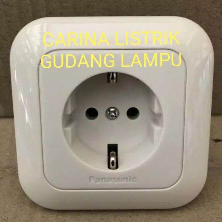 Stop Kontak Ib Panasonic Non Cp Colokan Panasonic WEJP 1131-7 Non CP | Lazada Indonesia