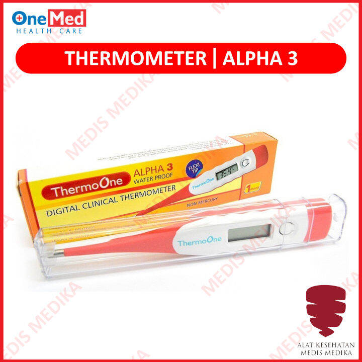Thermometer Digital OneMed Alpha 3 Elastis Flexible ThermoOne | Lazada ...