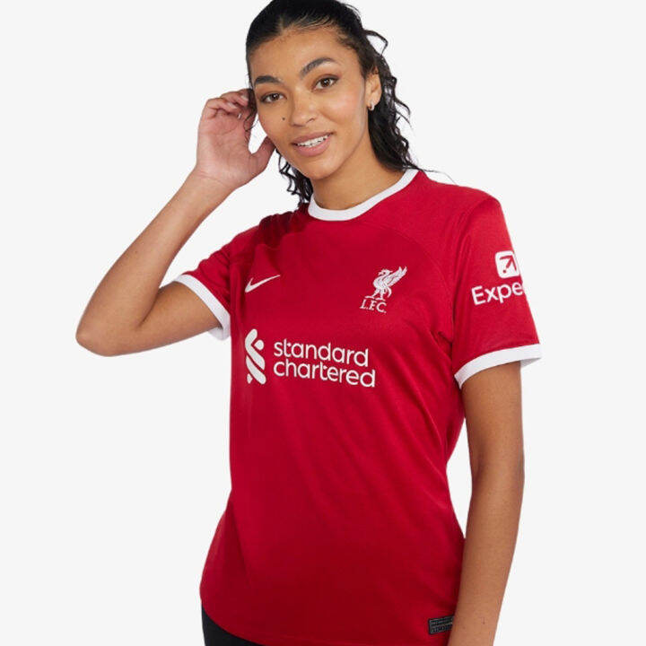 เสื้อบอลผู้หญิง ทีมลิเวอร์พลู เสื้อลิเวอร์พลูผู้หญิง Lady Liverpool ทรง ...