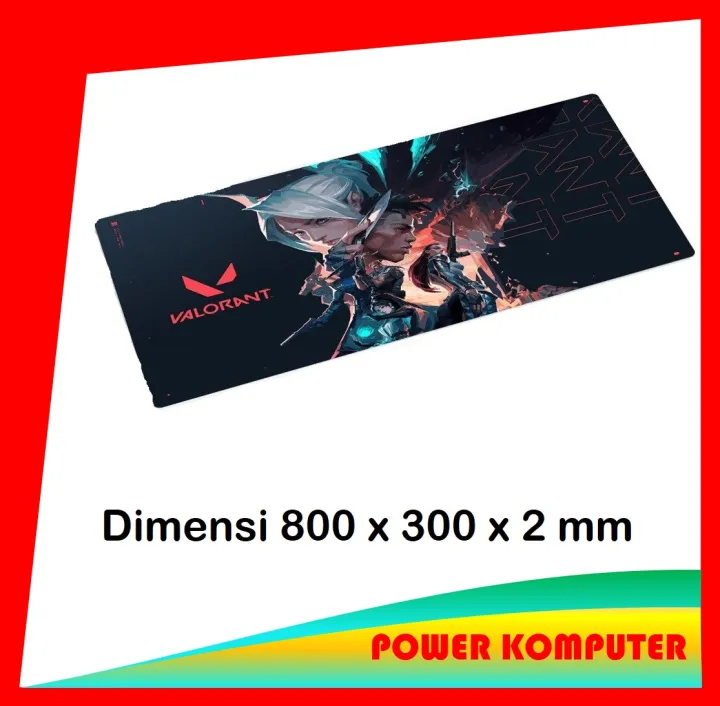 Gaming Mouse Pad XL Desk Mat Motif VALORANT 300 x 800 mm Mousepad ...