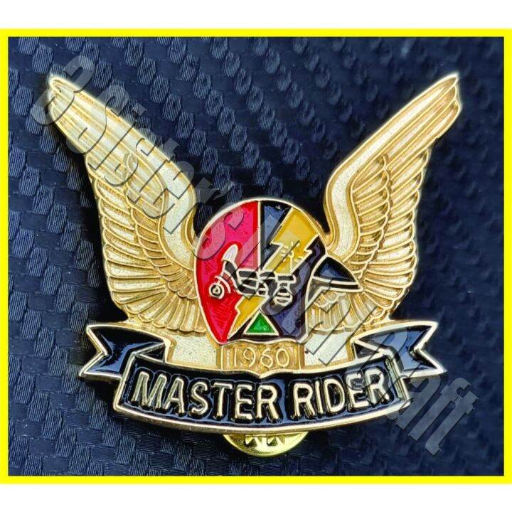 Master Rider Pin molder type 4.5cm by 3.8cm on 2mm thickness gold ...