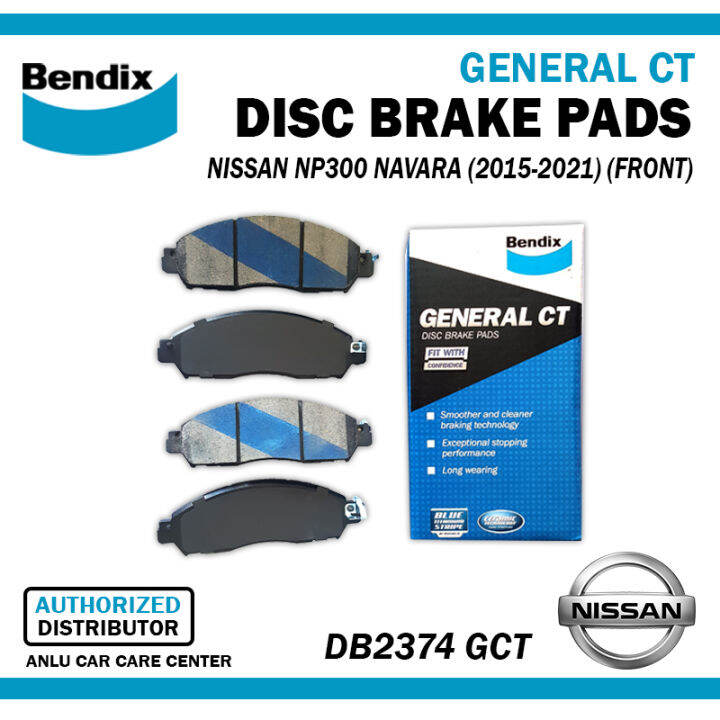 BENDIX BRAKE PADS SET (FRONT) DB2374 / DB2374 GCT NISSAN NP300 NAVARA 2015 - 2021 | Lazada PH