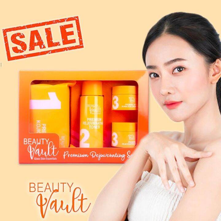 BEAUTY VAULT Rejuvenating Set NEW | Soap | Toner | Sunscreen | Night Cream 100% ORIGINAL | Lazada PH