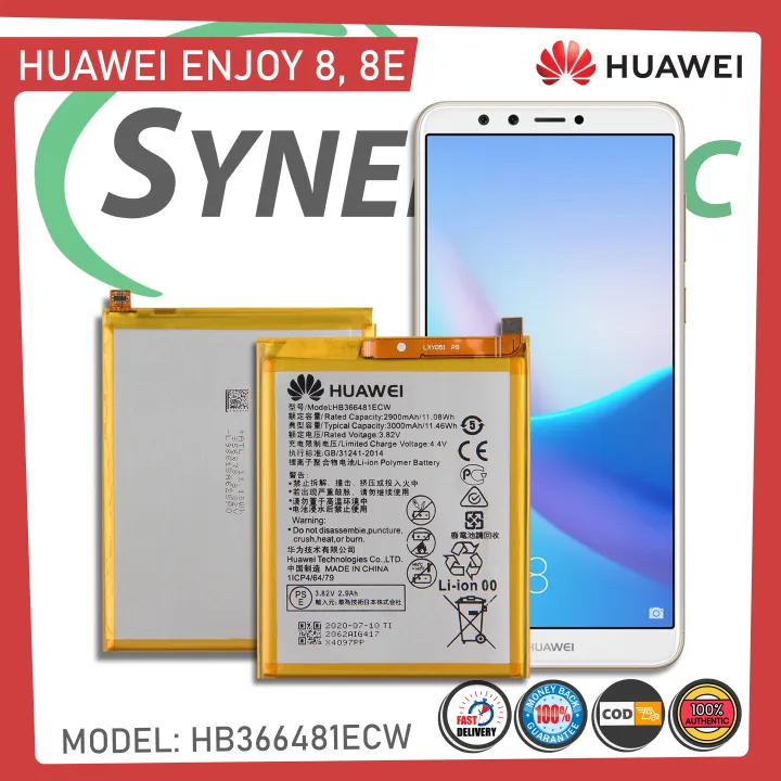 For Huawei Enjoy 8, Enjoy 8E Battery Original, Model: HB366481ECW ...