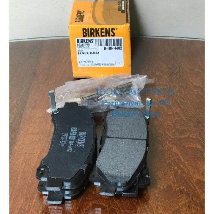 Brake pad kampas rem depan isuzu MUX / D-MAX merk birkenz | Lazada Indonesia