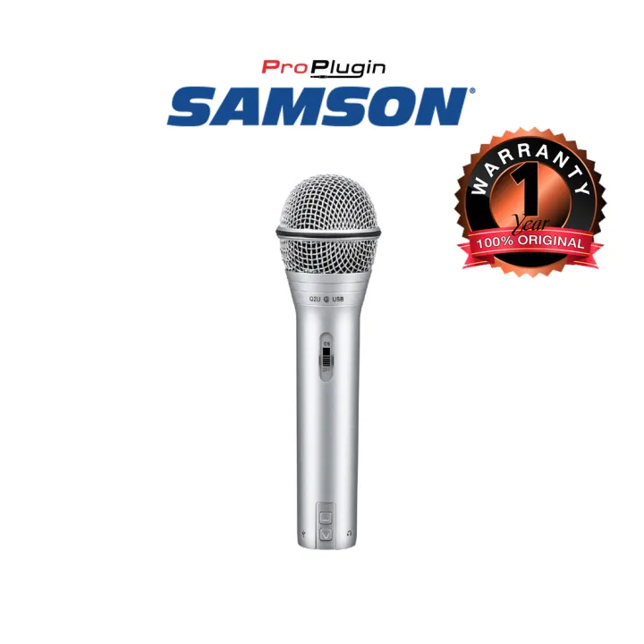 Samson Q2U Recording and Podcast Pack USB/XLR Dynamic Microphone with ...