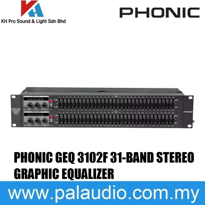 PHONIC GEQ 3102F 31-BAND STEREO GRAPHIC EQUALIZER | Lazada