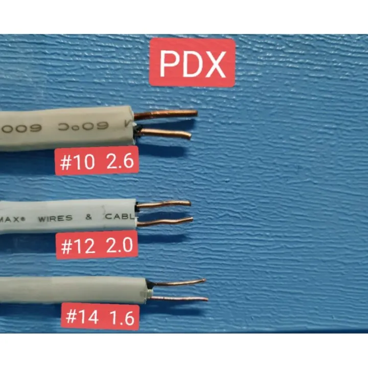 ∋ PDX Wire 10/2.6 12/2.0 and 14/1.6 (1 Meter) | Lazada PH