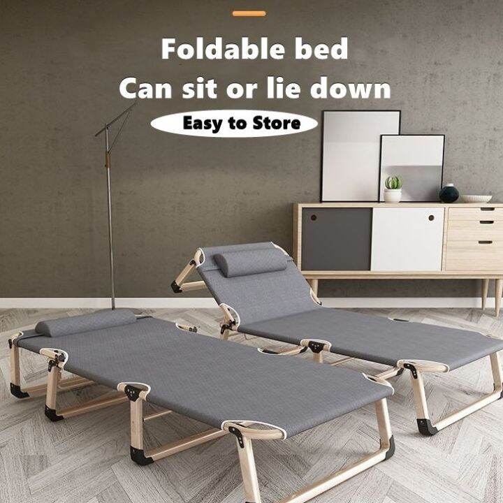 COD Outdoor folding bed Portable bed nap bed Single escort bed ...