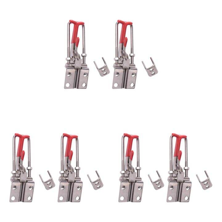 6-Pack 2000Lbs Capacity Heavy Duty Adjustable Latch U Bolt Self-Lock ...