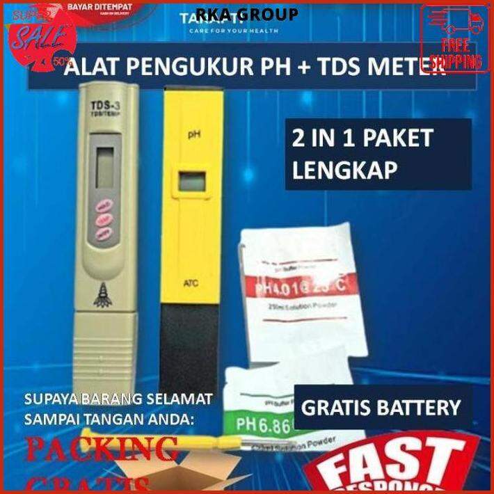 Ph Meter Dan Tds Air / Paket Lengkap Alat Cek Kualitas Air Minum Sumur ...
