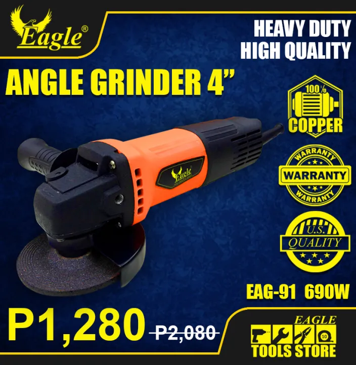 Heavy Duty Angle Grinder 690W Eagle Professional Tools | Lazada PH