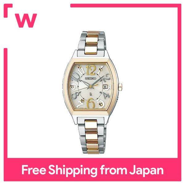 SEIKO Watch LUKIA Standard Collection Tonneau Solar Radio Wave SSVW216 ...