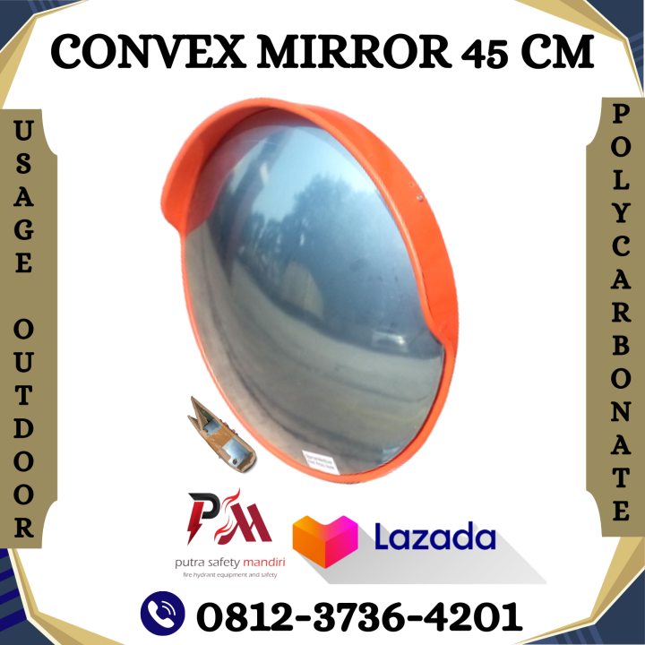CONVEX MIRROR OUTDOOR CERMIN PERSIMPANGAN JALAN KACA CEMBUNG LALU ...